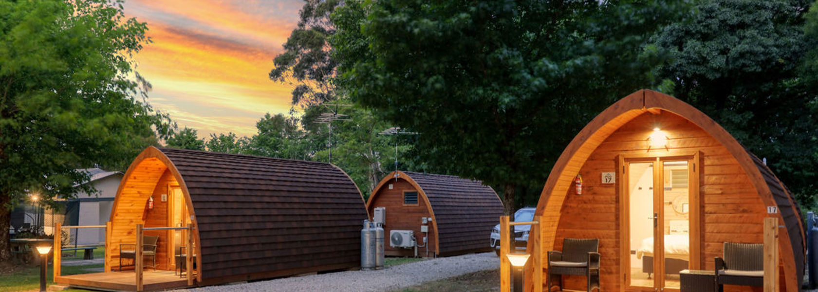 Tranquil Park Pod Retreat | Valley View Caravan Park - King Valley