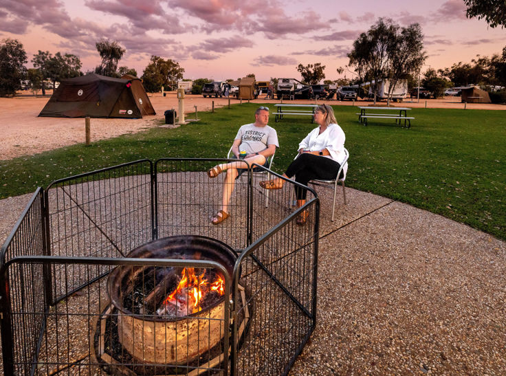 Communal Fire Pit | BIG4 Opal Holiday Park - Lightning Ridge