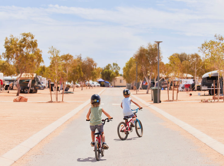 Wide open spaces for the kids to play | RAC Exmouth Cape Holiday Park